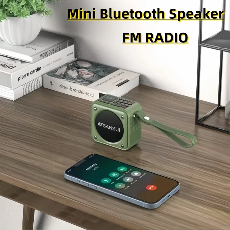 SANSUI U3 Portable FM Radio MP3 Walkman TF/USB Bluetooth Wireless ...