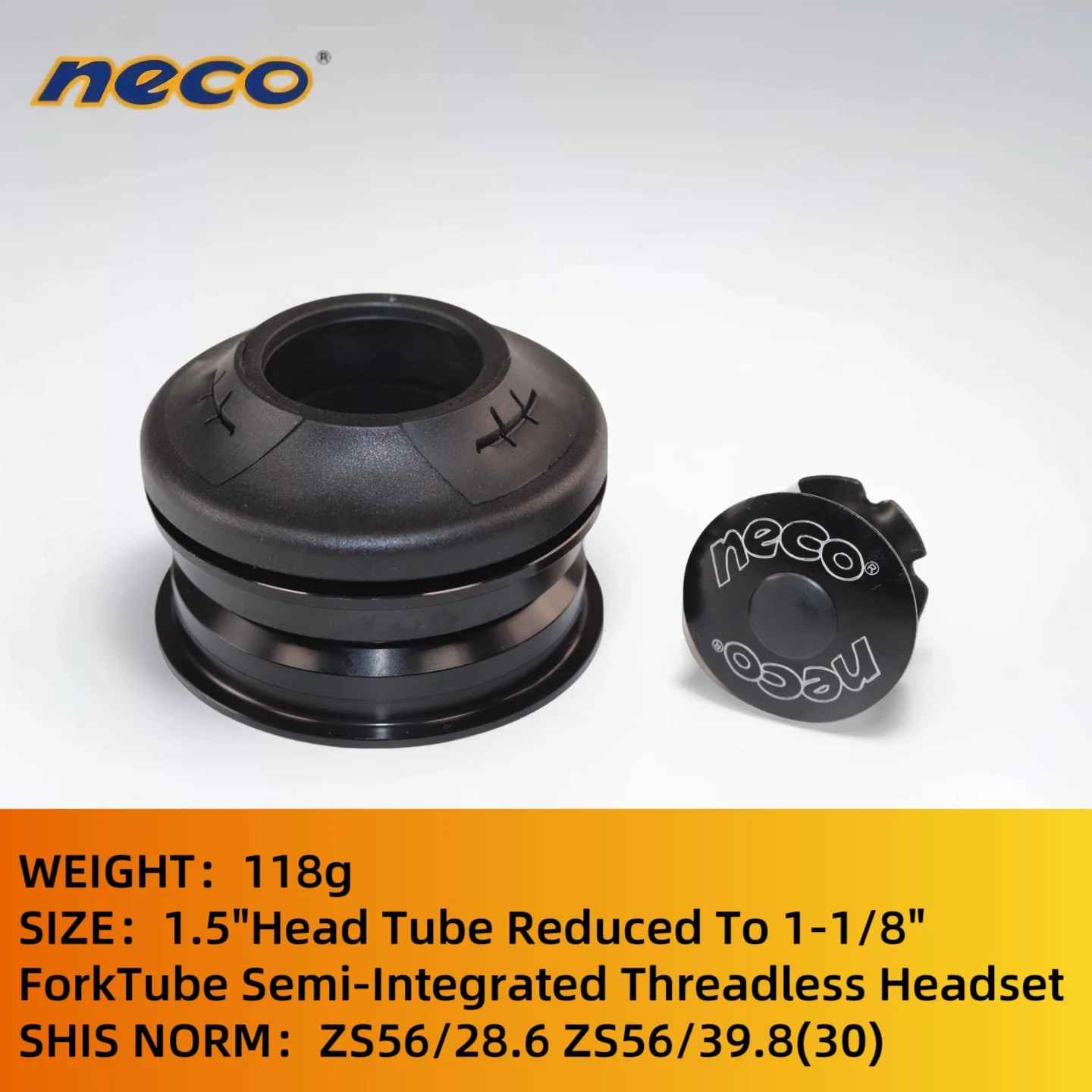 Neco H323MP-2WR Full Internal Cable Routing Headset with 56mm Fully ...