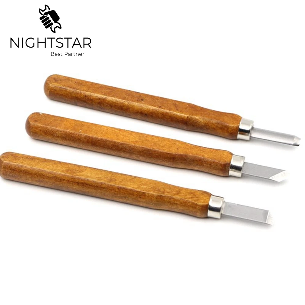 3pcs Wood Carving Chisels Knife For Basic Woodcut Working Diy Tools And ...