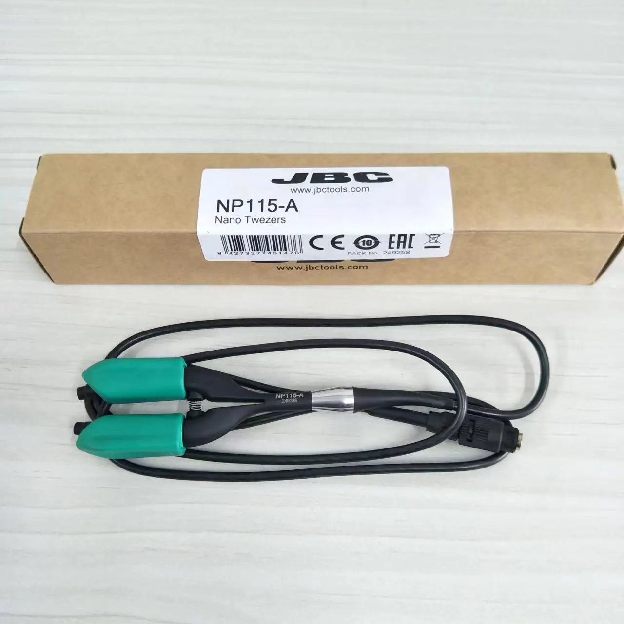 100-Original-JBC-NP115-A-Nano-Twezers-With-C115-Soldering-Iron-Tip-Use ...