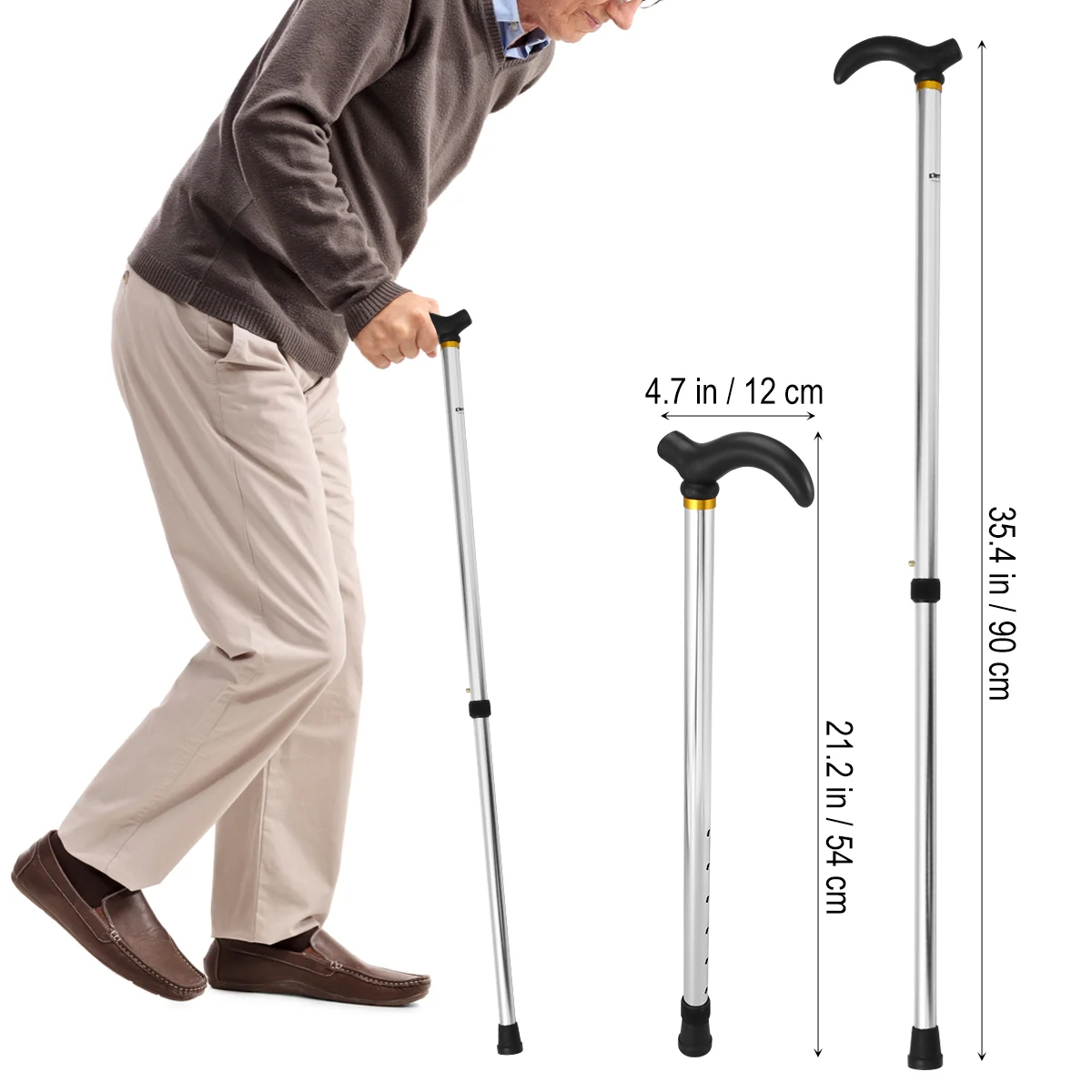 Walking Canestick Men Canes Folding Adjustable Collapsible Seniors ...