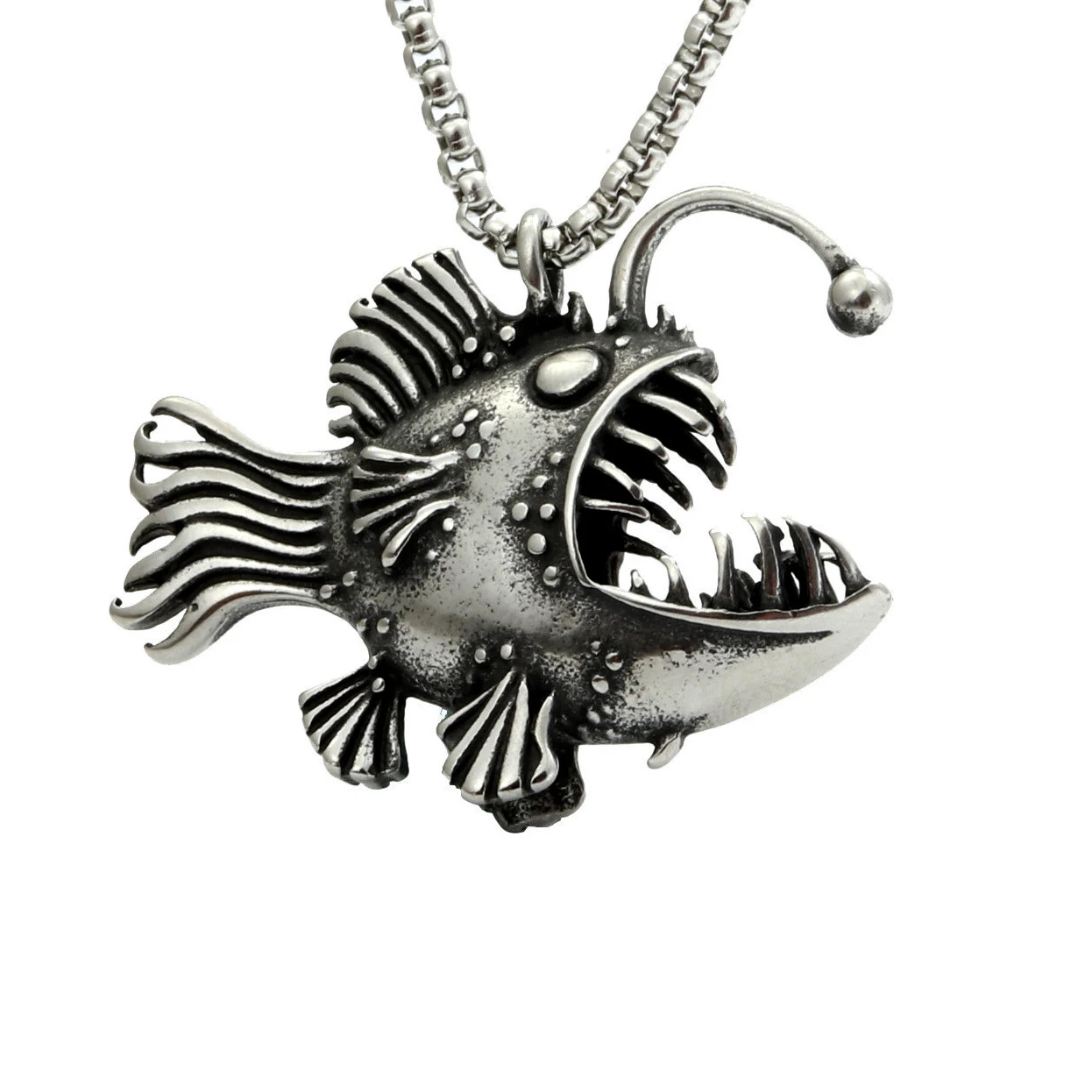 Lantern-Fish-Necklace-2023-New-Abyssal-Fish-Pendant-Stainless-Steel ...
