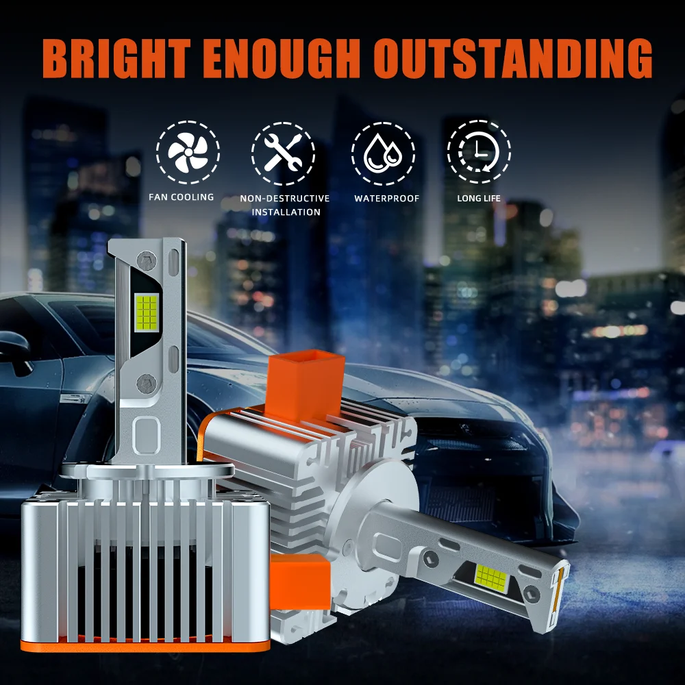 LED-Car-Headlight-D-Series-D1-D2-D3-90W-25000LM-Led-Lights-Car-Auto ...