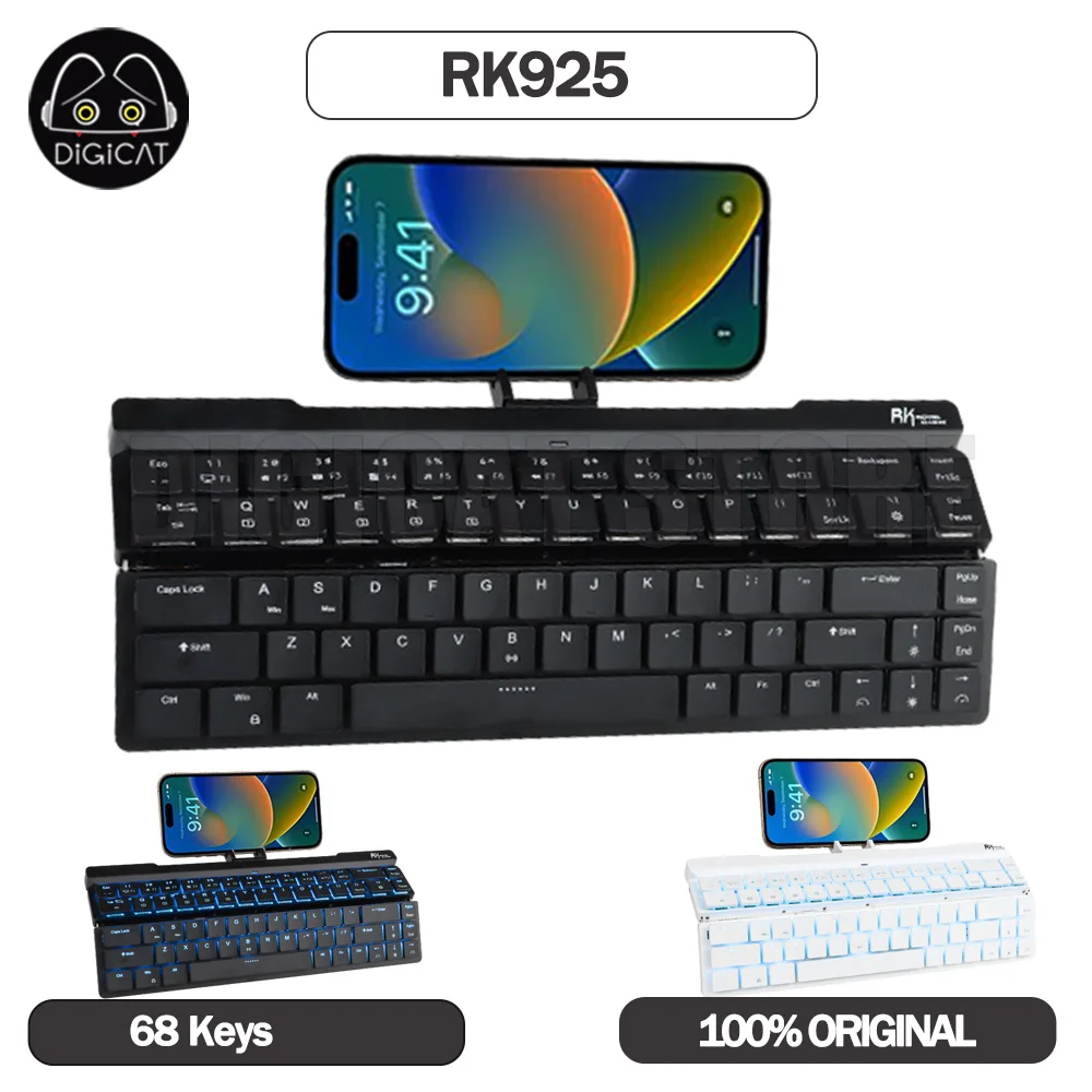 RK925-Folding-Keyboard-68-Keys-Portable-2-Mode-Bluetooth-Wireless ...