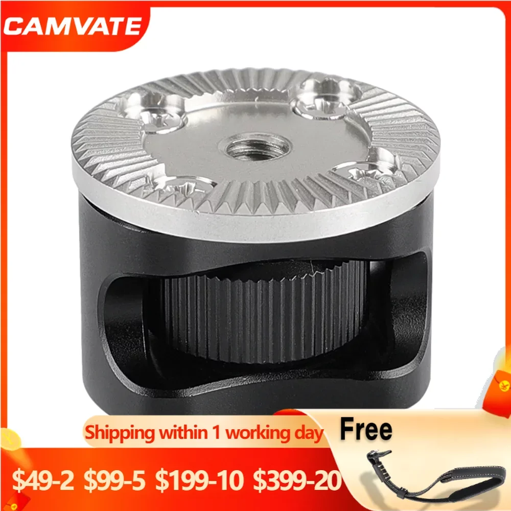 CAMVATE ARRI Rosette Mount With 1/4"-20 Thumbscrew & M6 Female Thread ...