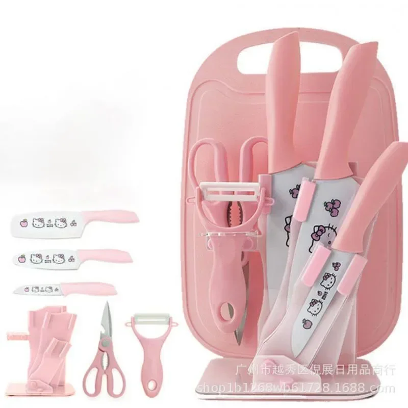 Sanrio-Kitchen-Knife-7-PCS-Set-Kawaii-Hello-Kitty-Anime-Cartoon-Cute ...