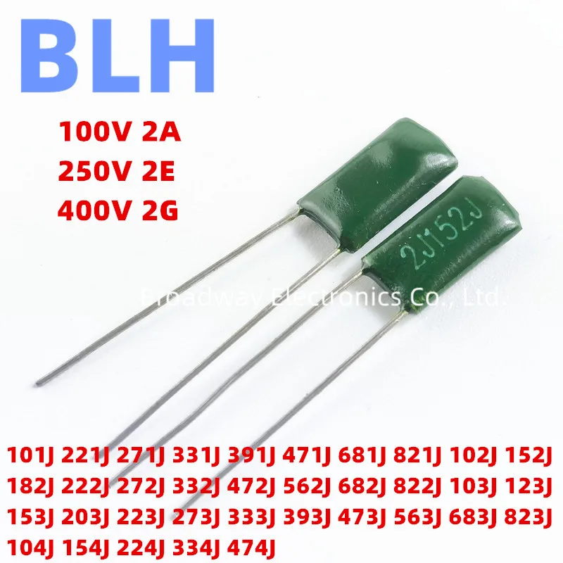 50PCS Polyester Film Capacitor Polyester Capacitor 100V 250V 400V ...