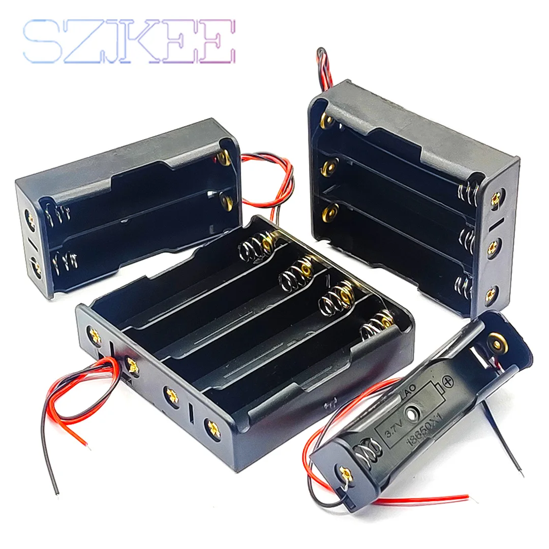 18650 Parallel 1/2/3/4/18650 Battery Holder 18650 Storage Box Case ...