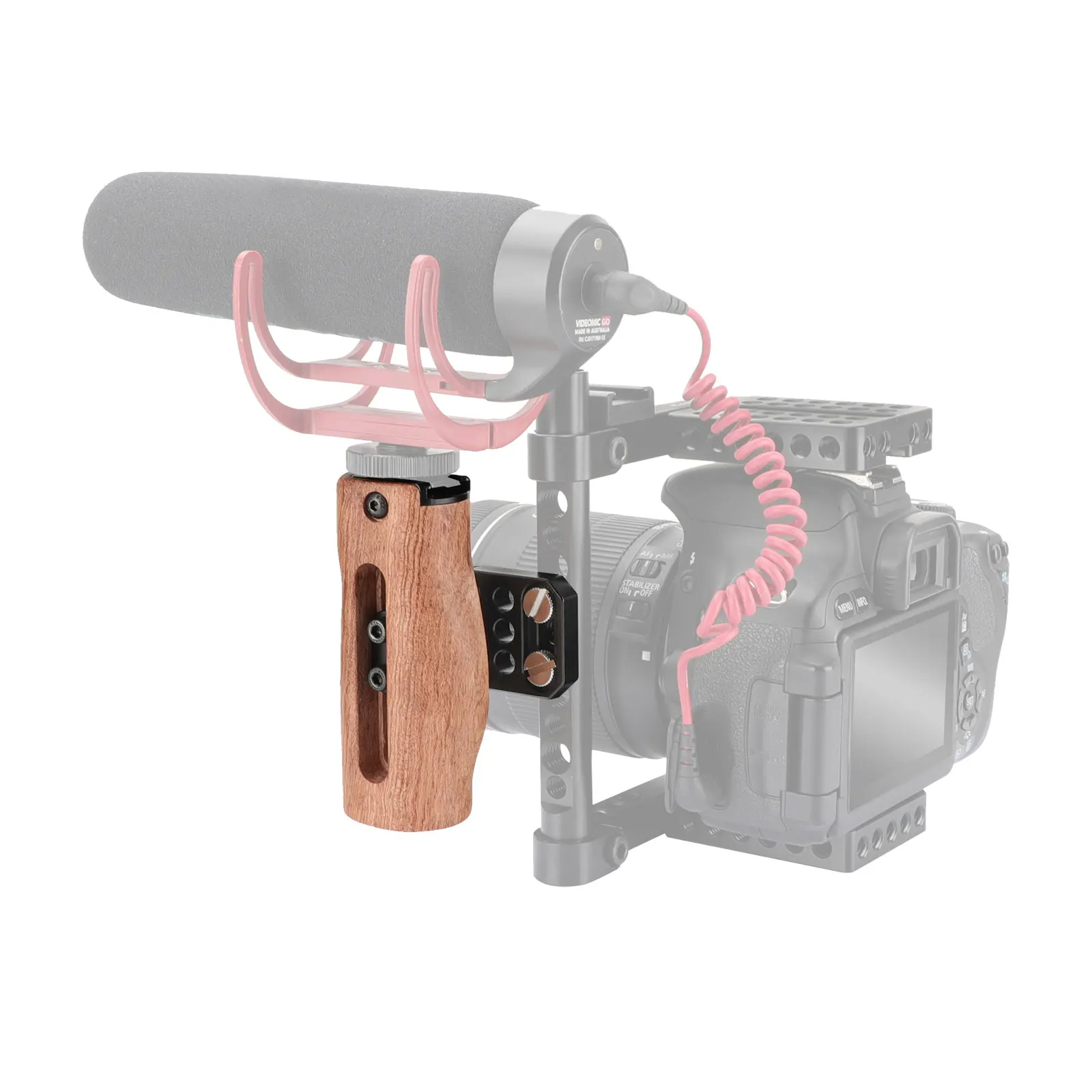 SZRIG Universal Camera Wooden Handle Top With Hot Shoe Mouth For SLR ...