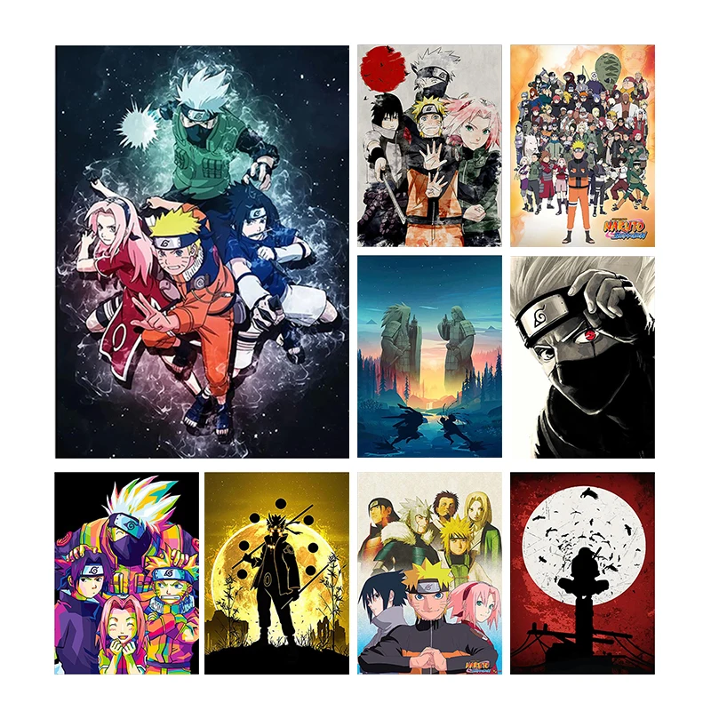 Uchiha Itachi Naruto Sasuke Art Posters Japan Anime Character Canvas ...