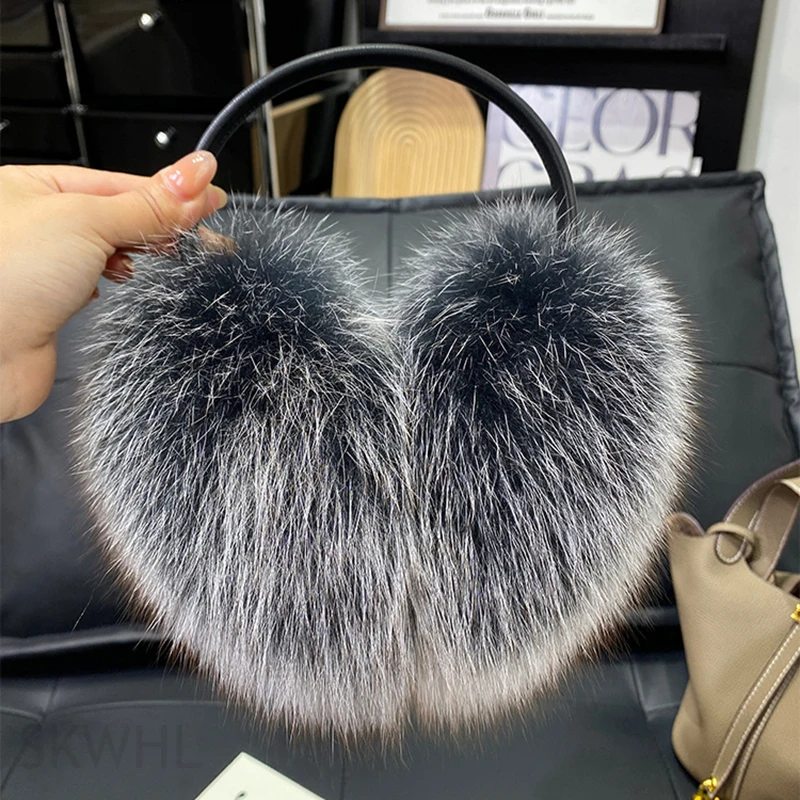 New-Winter-Real-Fox-Fur-Earmuffs-for-Women-Natural-Fox-Fur-Scarves-Dual ...