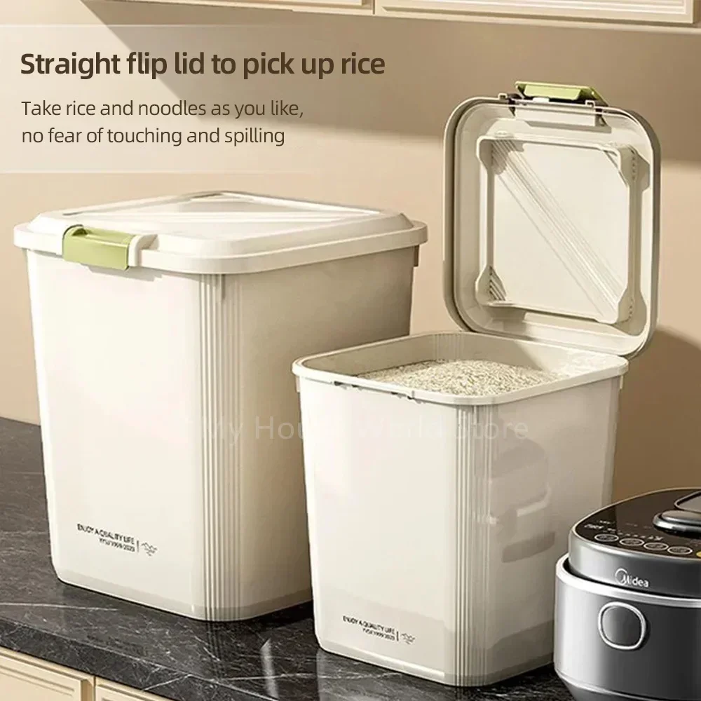 10KG-Rice-Container-Rice-Storage-Box-Sealed-Cereal-Dispenser-with ...