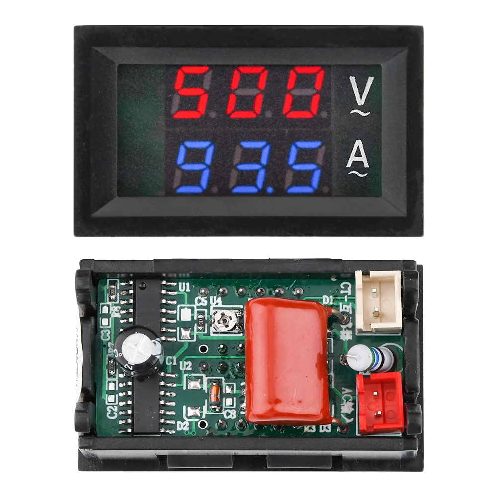 AC-50-500V-Digital-LCD-Voltmeter-Ammeter-10A-50A-220V-Voltage-Current ...