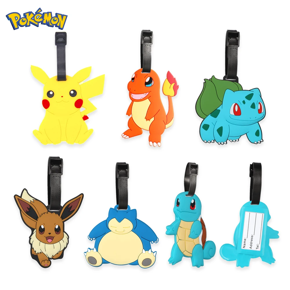 Anime-Pokemon-Pikachu-Luggage-Tag-Suitcase-Bag-Baggage-Travel-Tag ...