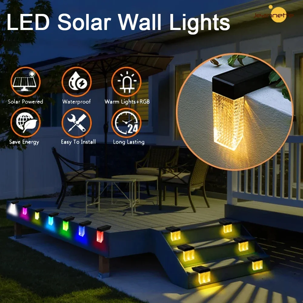 Solar-Powered-Porch-Light-Solar-Lights-Outdoor-Wall-Lamp-Stair-Aisle ...