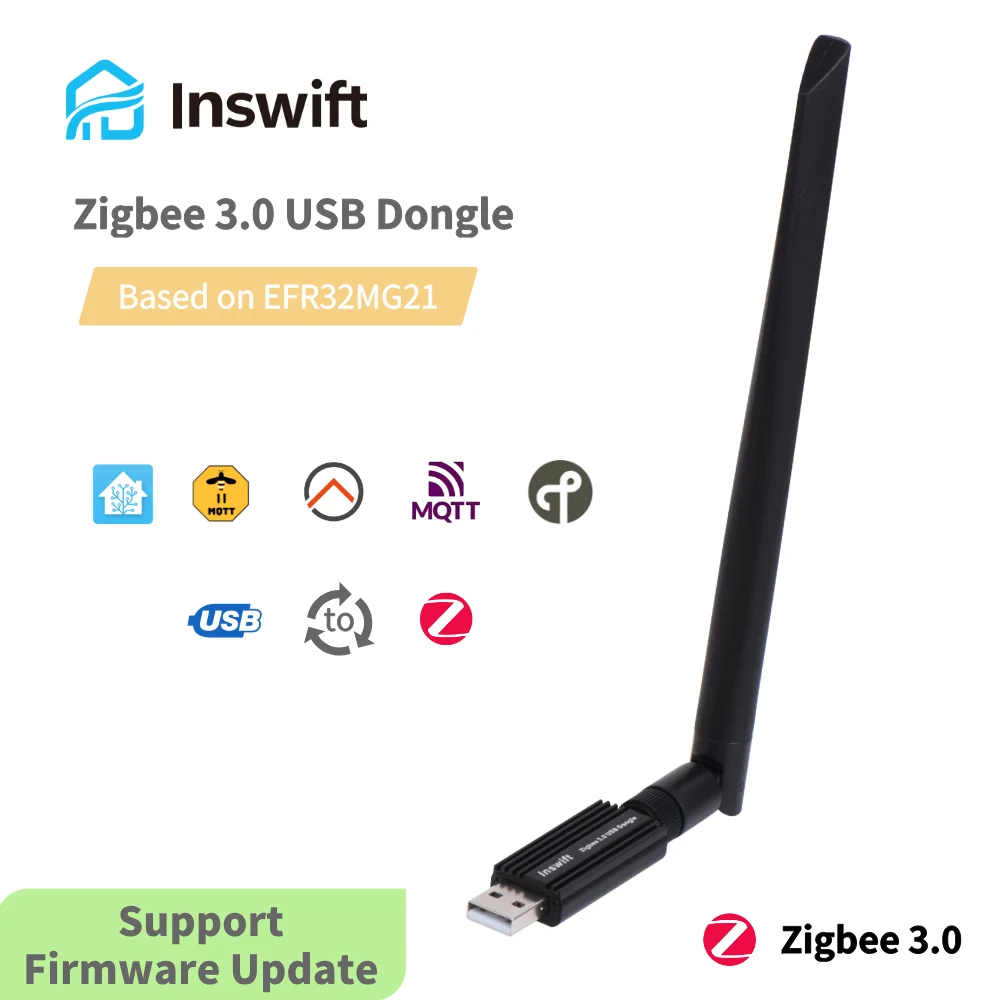 Inswift ZBM-MG21 EFR32MG21 Zigbee 3.0 USB dongle Smallest USB Adapter ...