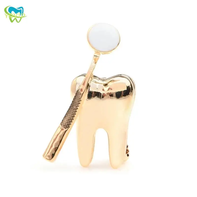 Tooth Shape Cute Medical Brooch Pin For Dentist Doctor Nurse Lapel ...