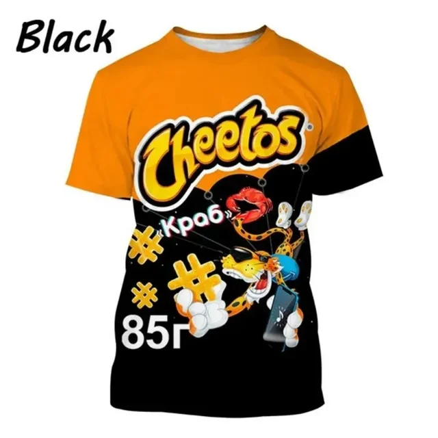 Cheetos 3d Printed T-shirt Funny Fashion Casual Cheetos Potato Chips ...