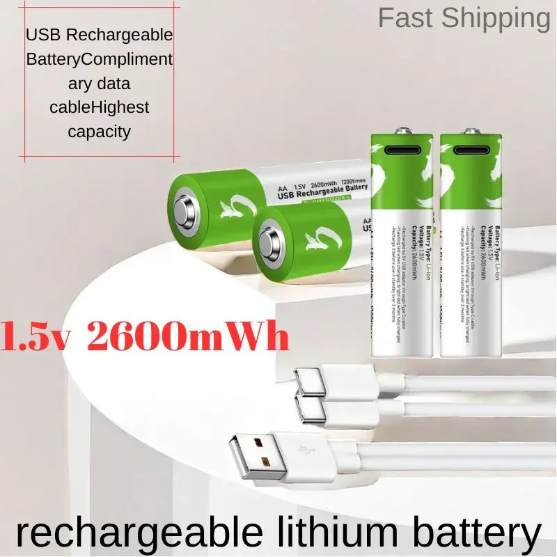 1-5V-AA-2600-mWh-USB-rechargeable-li-ion-battery-for-remote-control ...