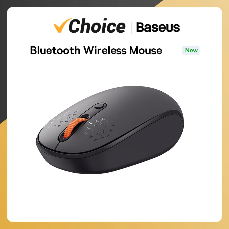 Baseus Bluetooth 2.4GHz Wireless Mouse, Laptop Accessories with 3 ...