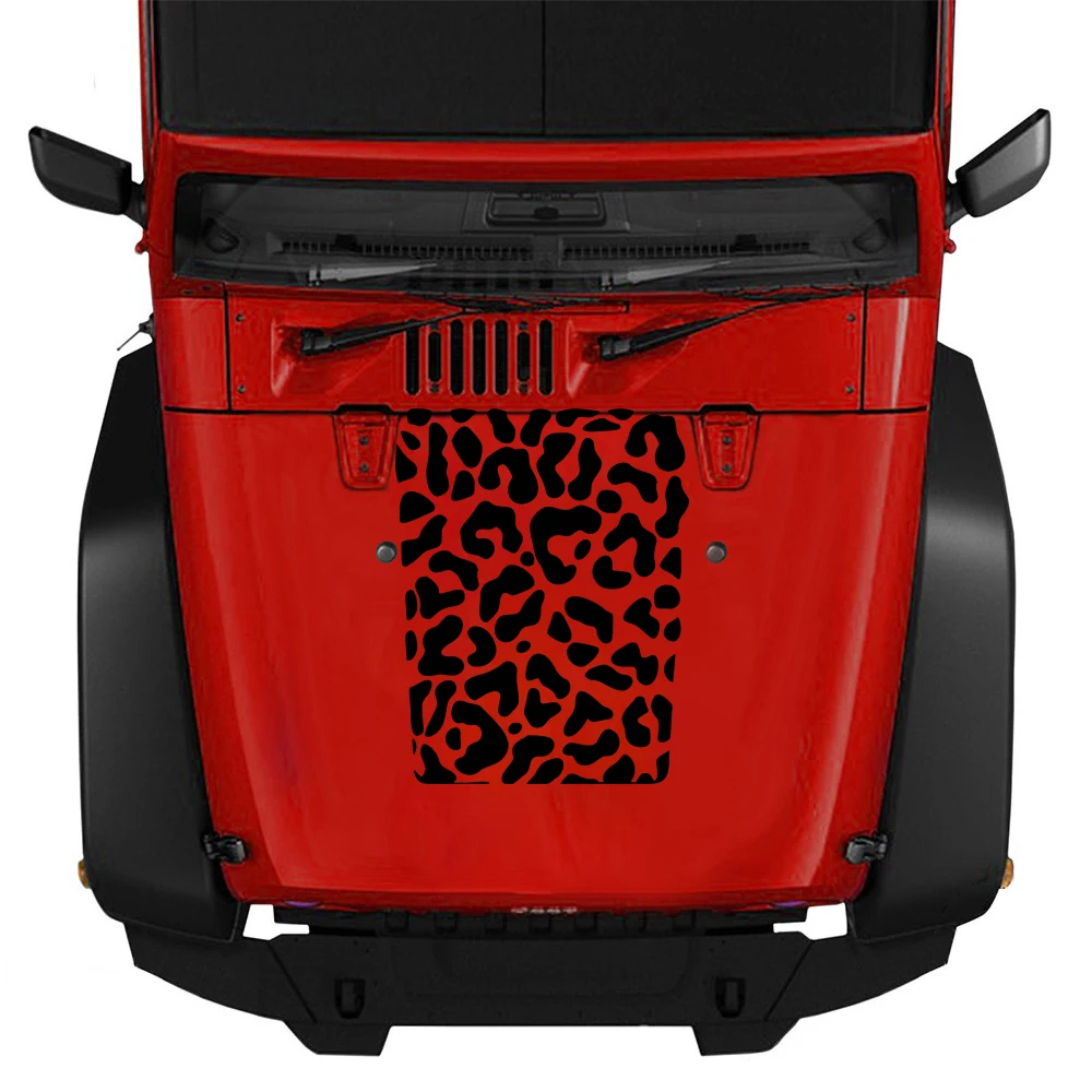 Large Leopard Cheeta Print Car Sticker Decal Hood Lion Animal Footprint ...