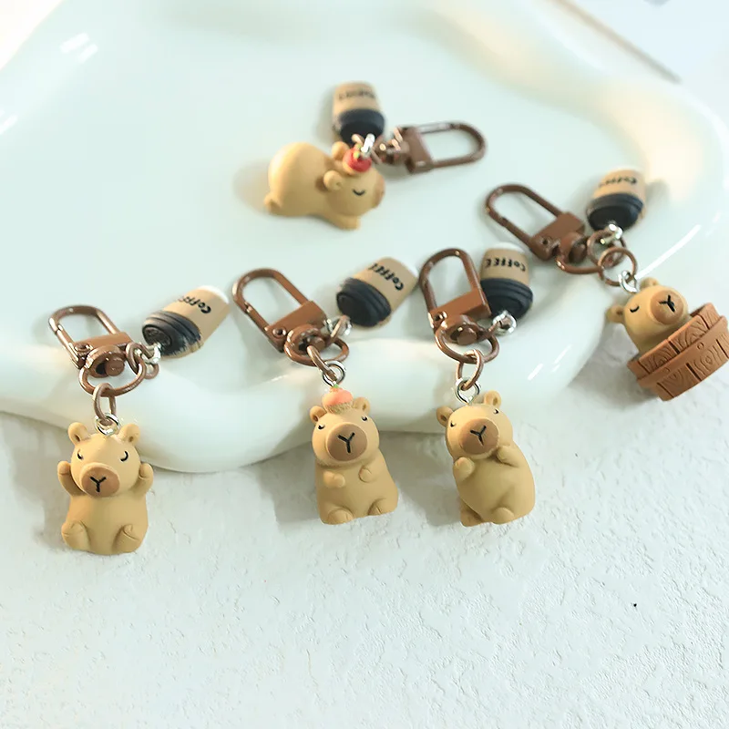 Funny-Resin-Capybara-Key-Chains-for-Women-Girls-Capibara-Animal ...