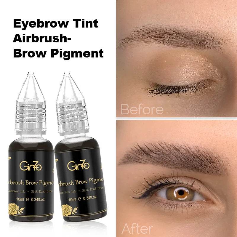 Airbrush Brow Tint Waterproof Long-lasting Hybrid Tint for Eyebrow 10ML ...