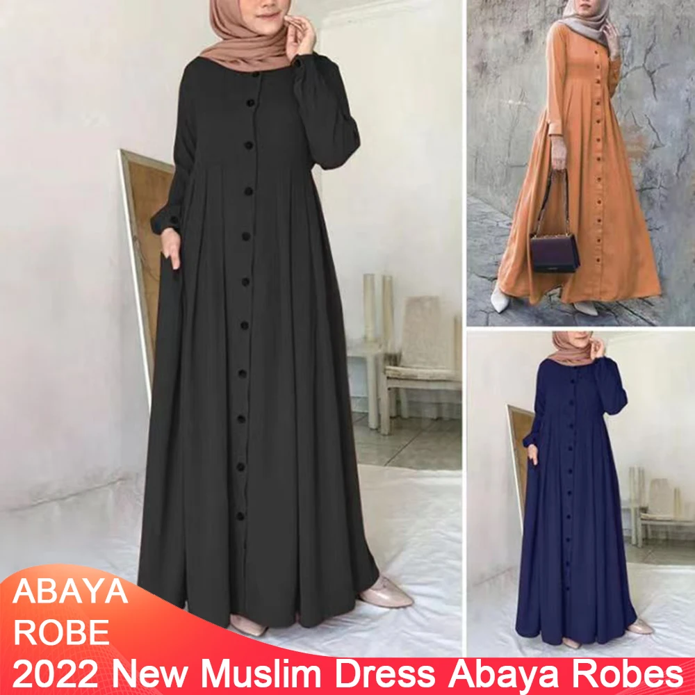 Ramadan Abaya Muslim Hijab Dress Abayas for Women Dubai Turkey Islam Clothing Kaftan Robe Longue ...