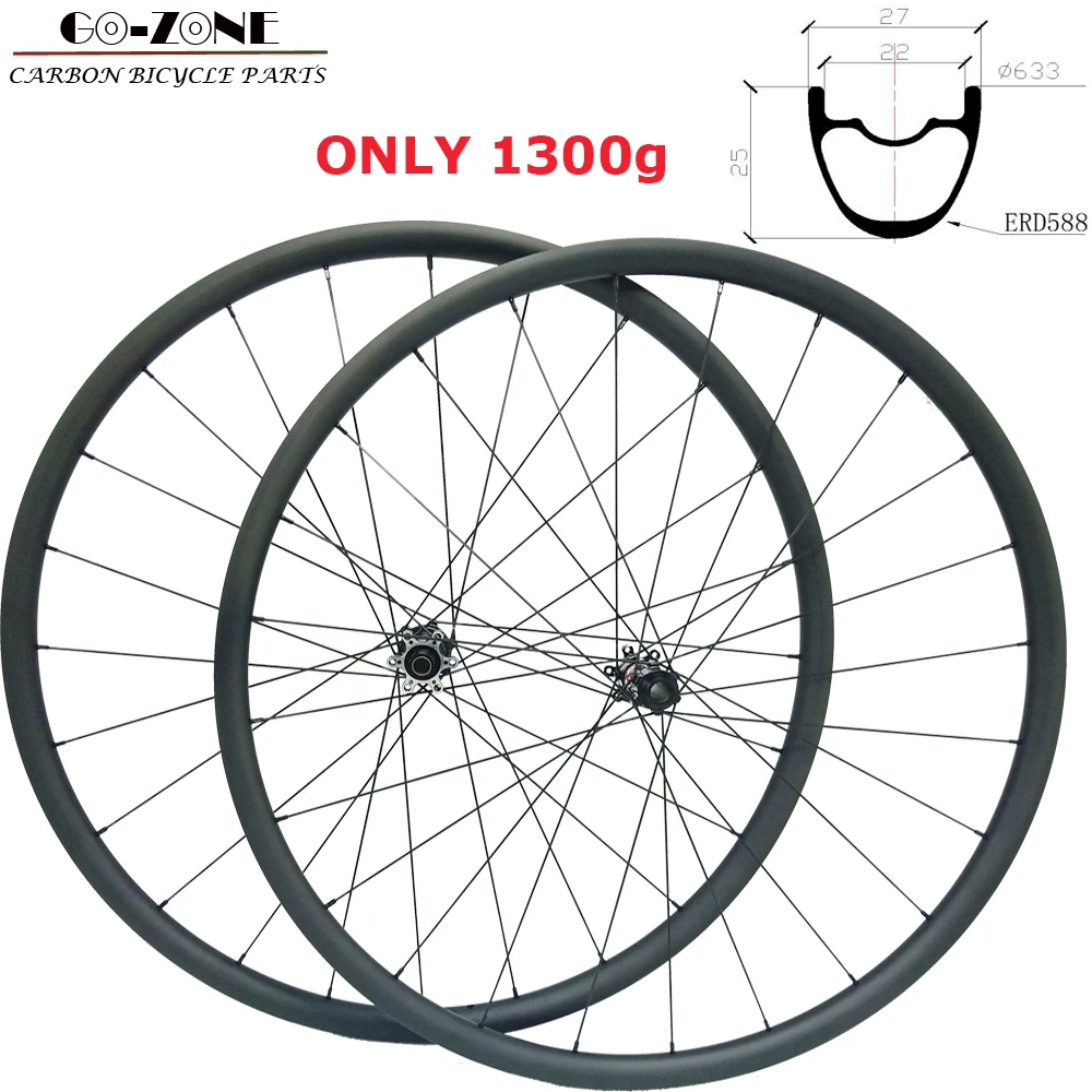 only-1300g-ultralight-mtb-wheelset-29er-carbon-27x25mm-tubeless-mtb ...