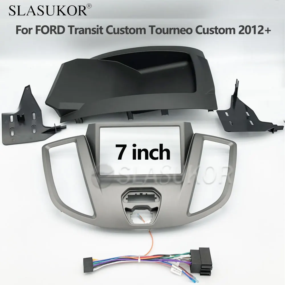 7 INCH Fascia fit For FORD Transit Custom Tourneo Custom 2012+ Panel Dash Mounting Installation ...