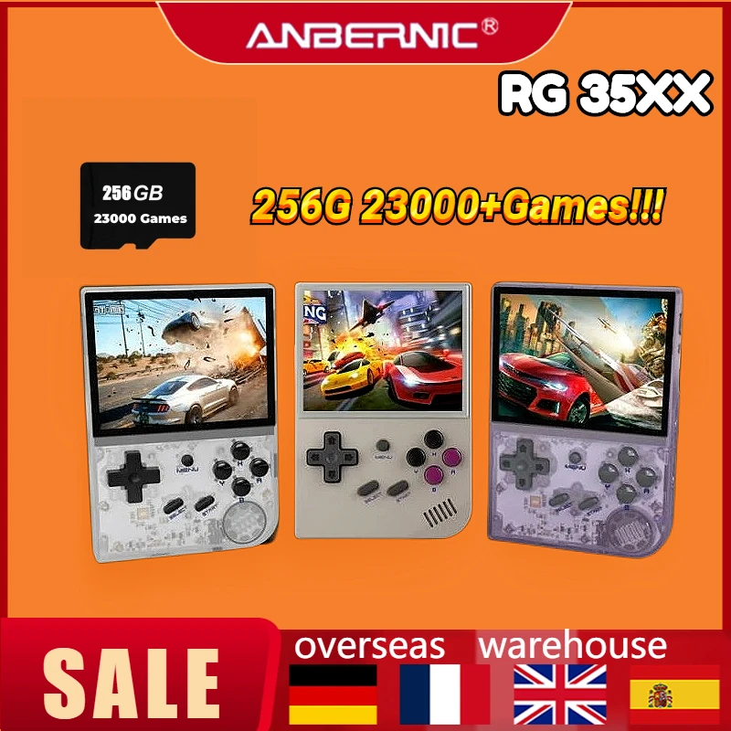 256g Anbernic Rg35xx Retro Handheld Game Console 3.5 Inch Ips Screen ...