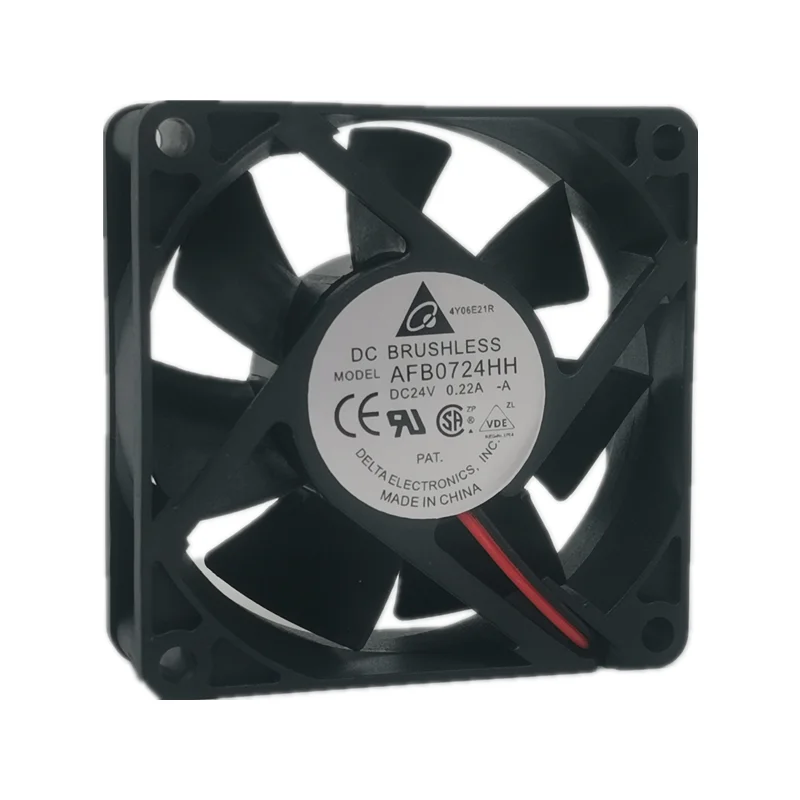 original AFB0724HH 7cm 7025 24V 0.22A 2-wire inverter cooling fan ...