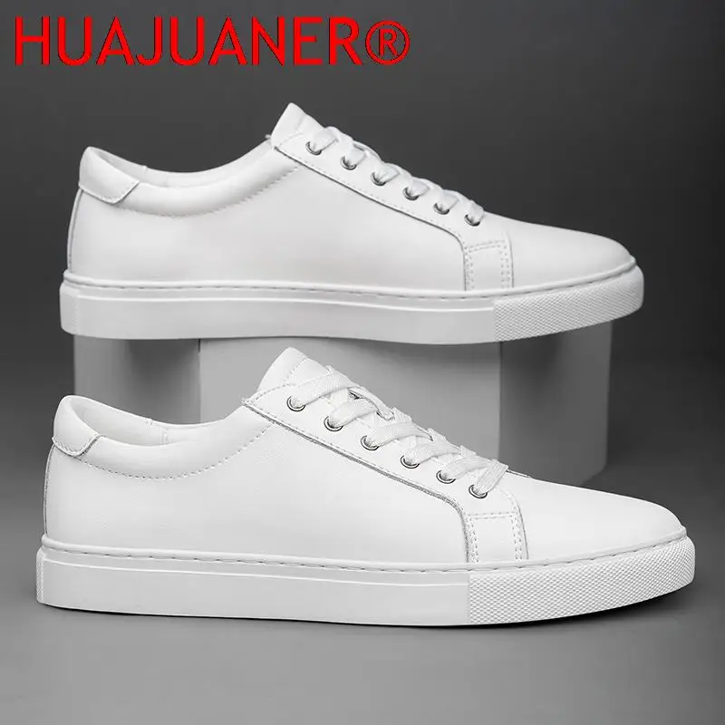 Chaussures-d-contract-es-en-cuir-v-ritable-pour-hommes-baskets-noires ...