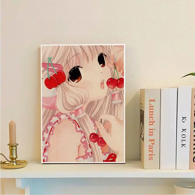 Anime Chobits Classic Anime Poster Retro Kraft Paper Sticker DIY Room ...