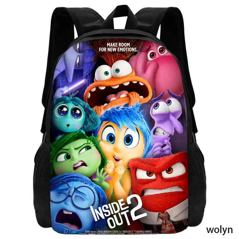 Nueva mochila de dibujos animados de Disney Inside Out 2, bolso de ...