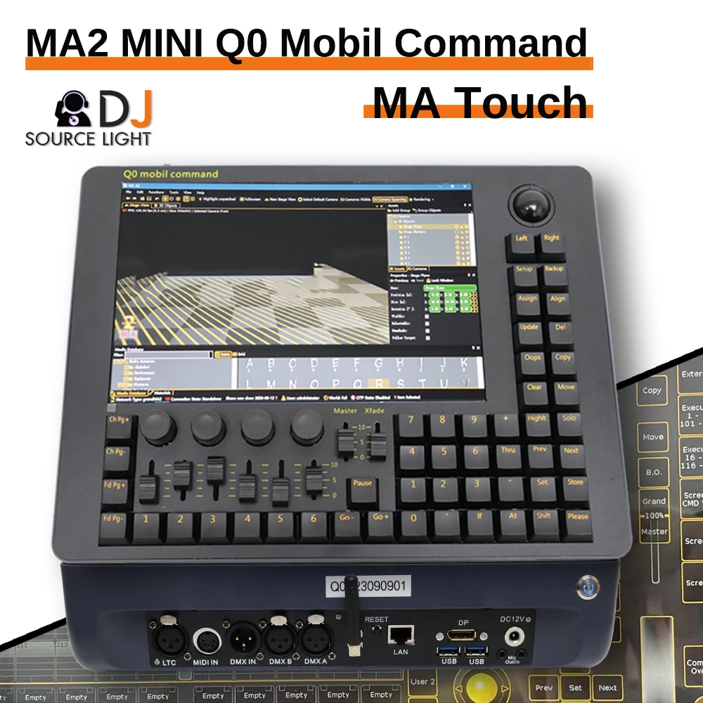MINI-Q0-Mobile-Command-Wing-Stage-Lighting-Console-Touch-Screen-MA2-Version-Professional-Light ...