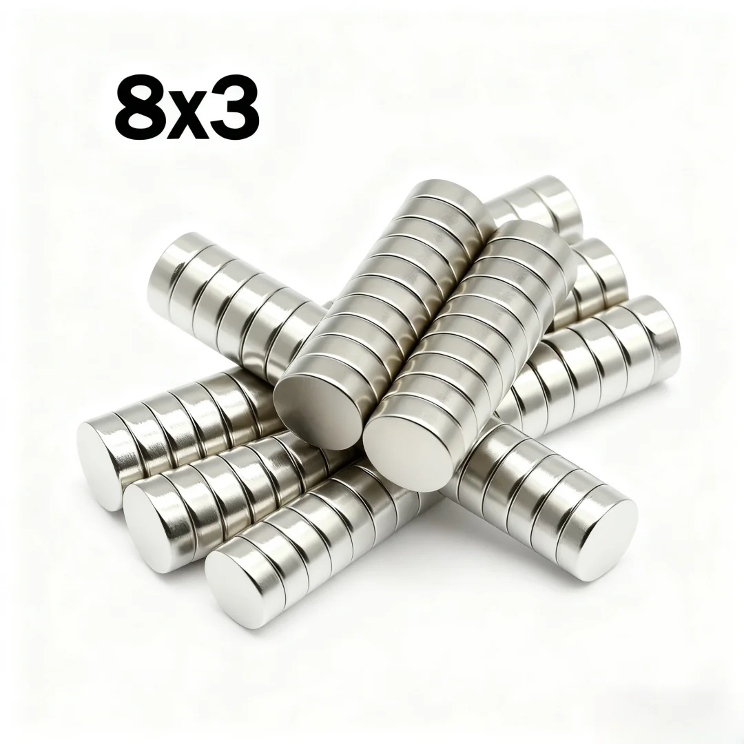 8x3mm Super Strong Magnet N35 Round Magnetic NdFeB Neodymium Magnet ...