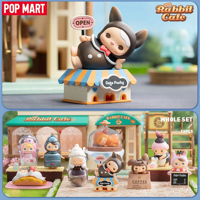 Pop Mart Pucky Rabbit Cafe Series Mystery Box 1pc/12pcs Blind Box ...
