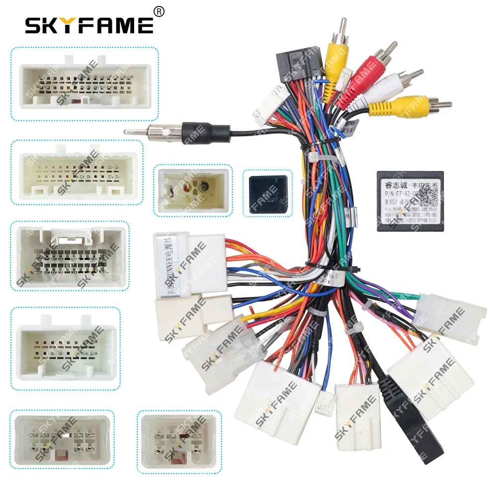 SKYFAME Car Wiring Harness Adapter Canbus Box Decoder For Toyota Prius ...