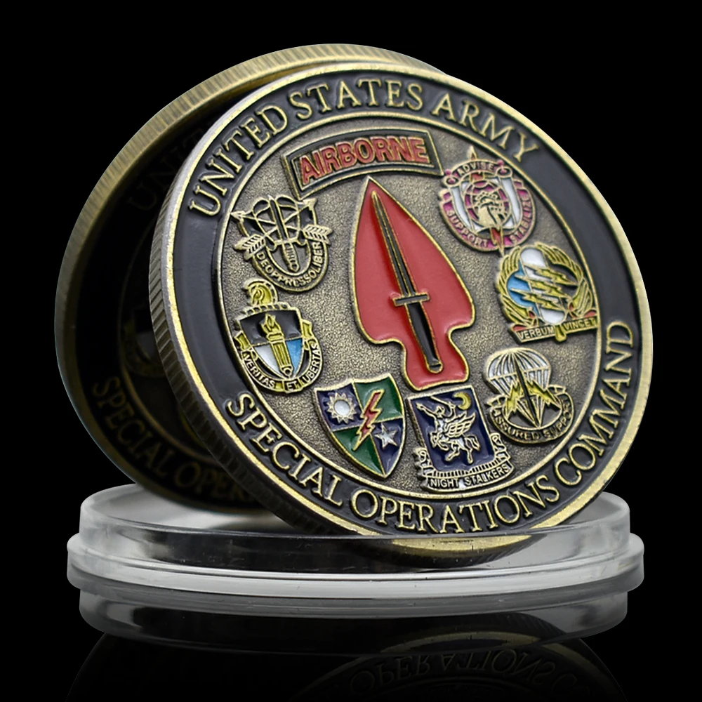 Bronze-Coin-of-The-US-Army-Special-Operations-Command-Airborne-Medal ...