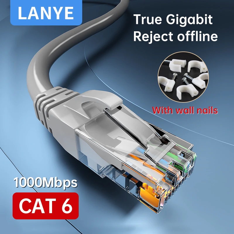 LAN-YE-Ethernet-Cable-Cat6-Gigabit-High-Speed-1000Mbps-Internet-Cable ...