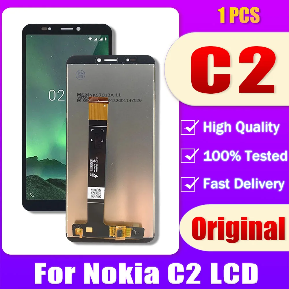 5.7" Original LCD Display For NOKIA C2 LCD Display Touch Screen ...