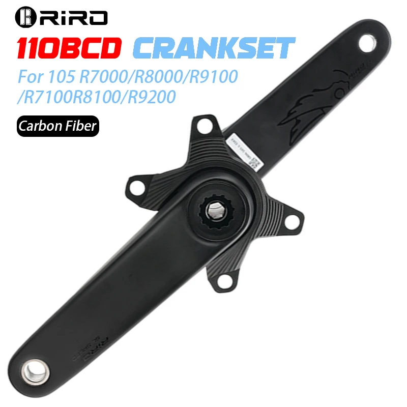 RIRO Carbon Fiber 110BCD Crankset for 105 R7000/R8000/R9100/R7100R8100 ...