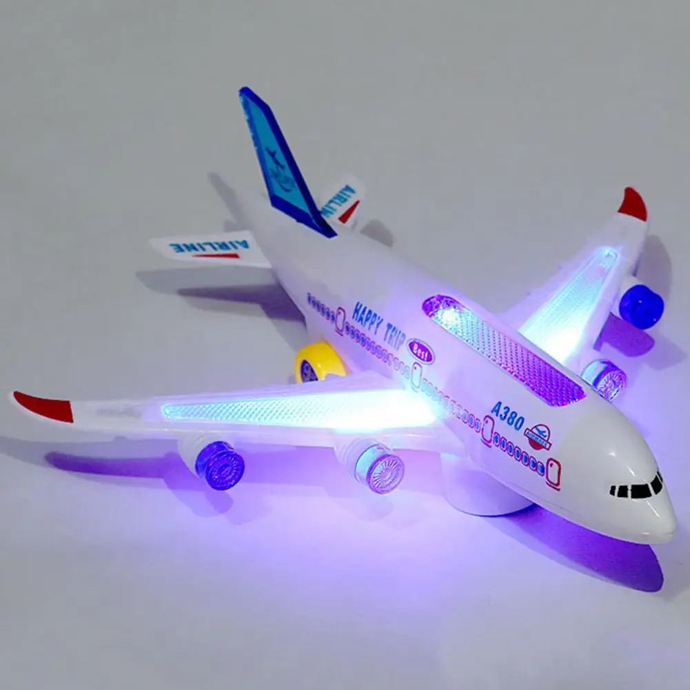 Useful-Electronic-Component-Cool-Light-Music-Toy-Plane-with-Sound-for ...