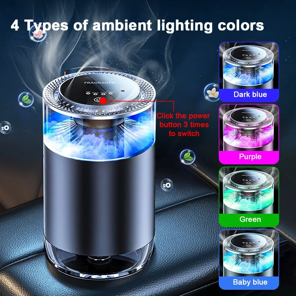 New Smart Car Fragrance Air Fresheners Ambient Light Auto On/Off Car ...