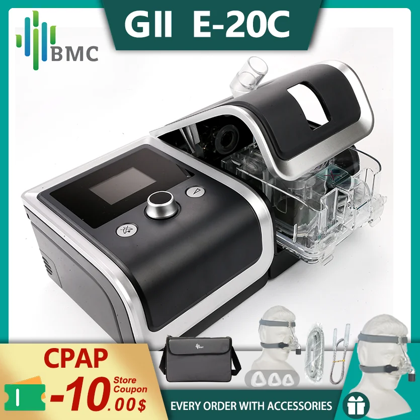 BMC E-20C GII CPAP Ventilator CPAP Machine Treat Apnea OSAS Anti ...