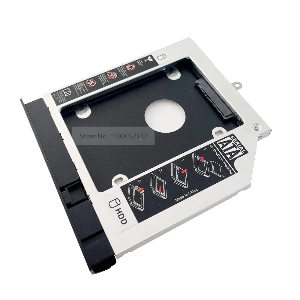 With Faceplate Bezel 2nd Ssd Hdd Hard Drive Optical Caddy Frame Adapter ...