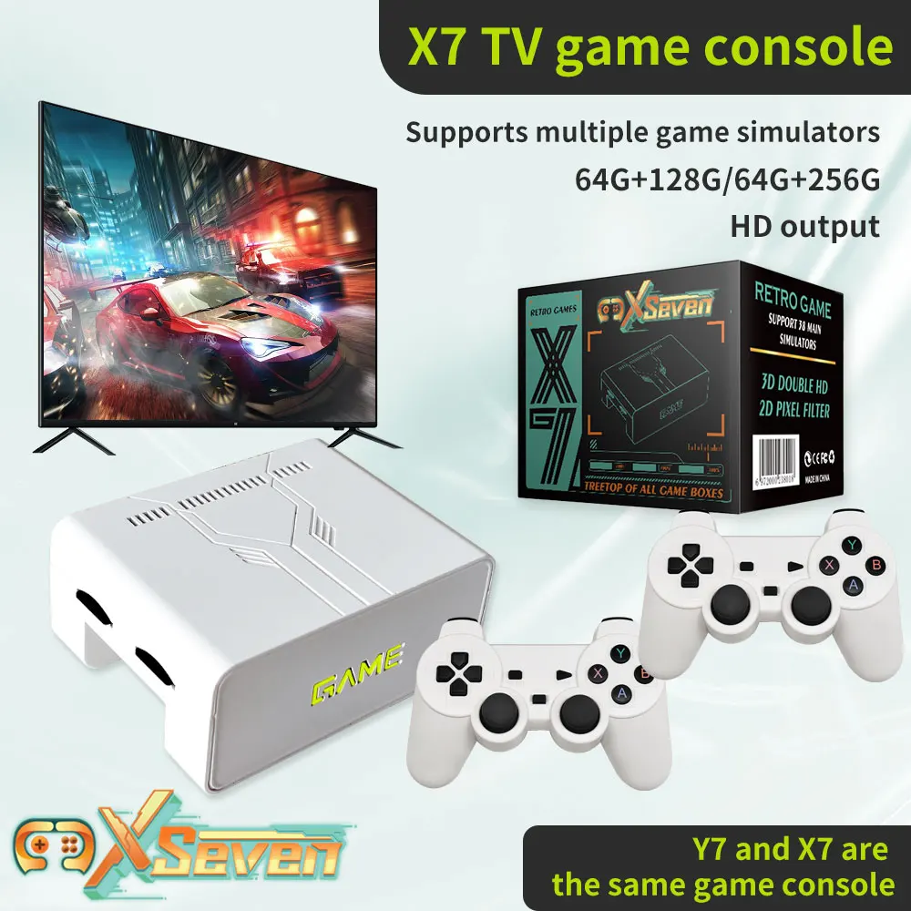 Coopleme-consola-de-videojuegos-X7-128G-256G-sistema-Linux-Y7-4K-LPDDR4 ...