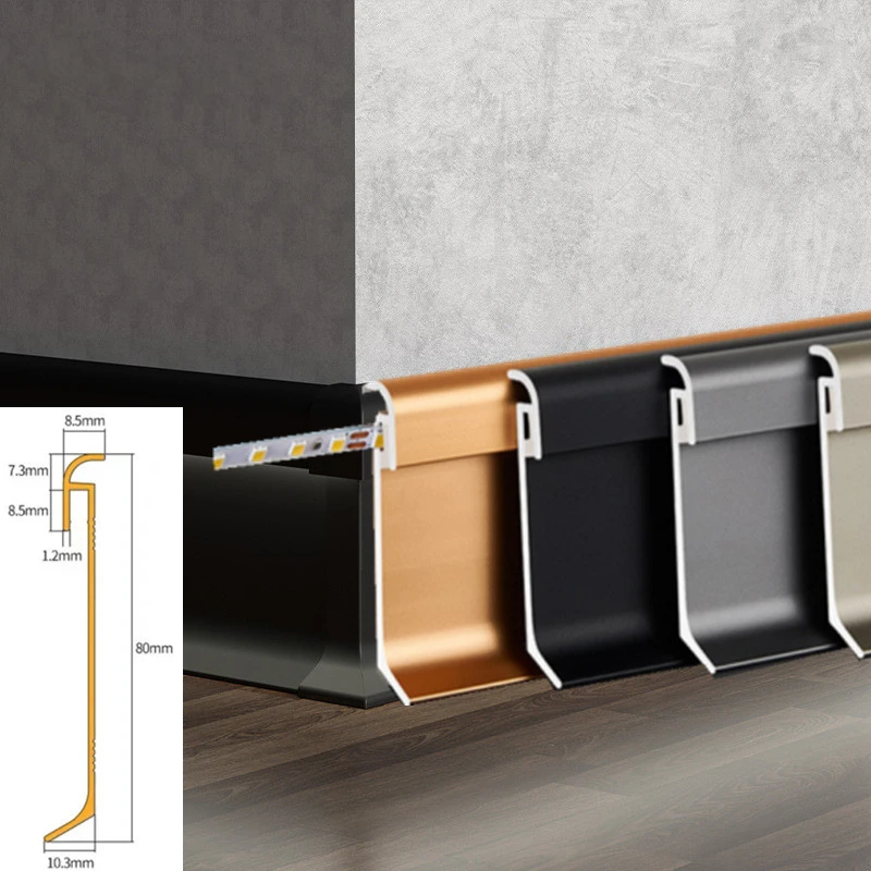 Aluminium Baseboard Linearr Lights | Skirting Board Led Lighting ...