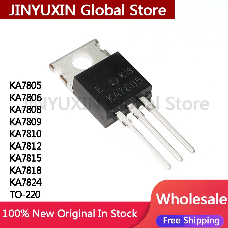 10 piezas KA7805 KA7806 KA7808 KA7809 KA7810 KA7812 KA7815 KA7818 ...